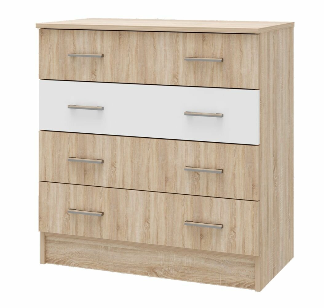 Комод Беатрис 80 Дуб сонома/белый глянец
