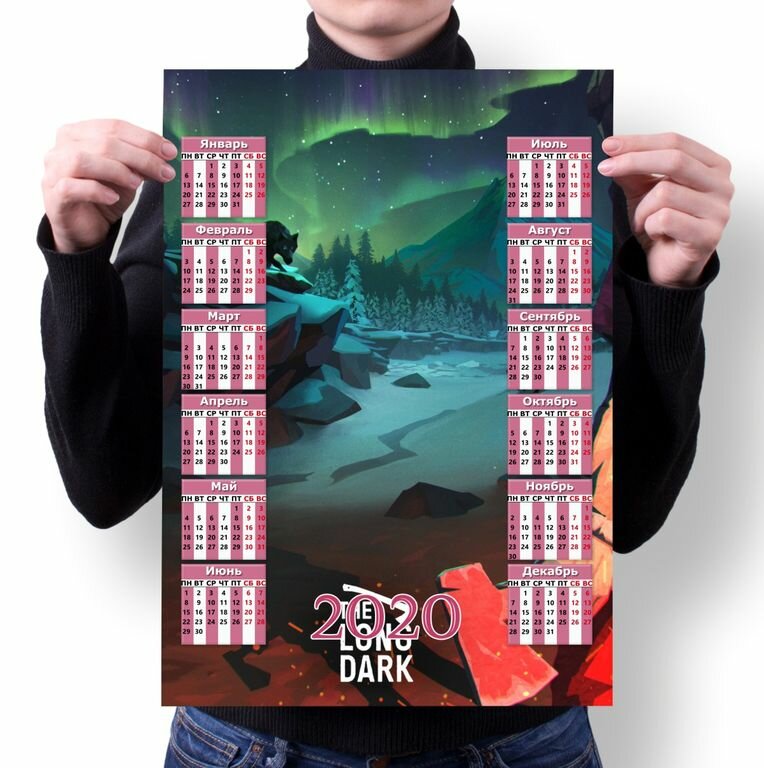 Календарь настенный The Long Dark, Лонг Дарк №8, А1