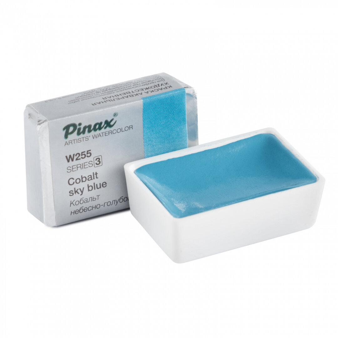 Pinax Акварель "Artists" в кювете, Кобальт Небесно-Голубой, 2,5мл, W255