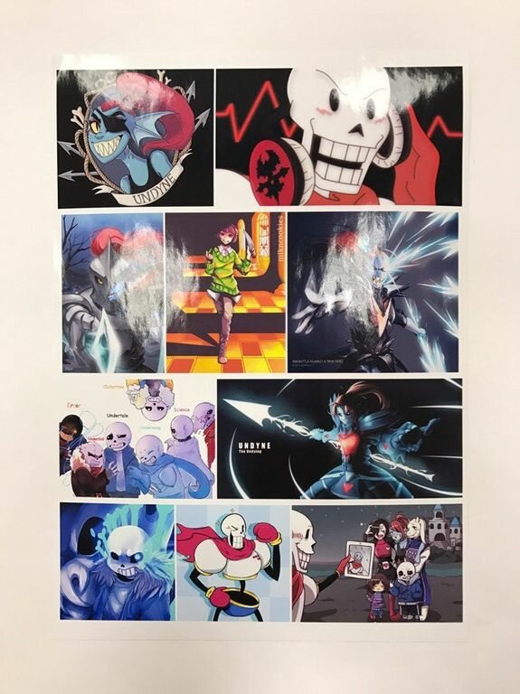 Набор наклеек Андертейл №2