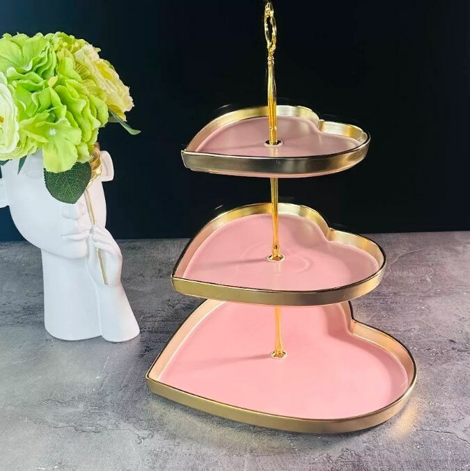 Трехъярусная этажерка MULTICOLOR Фарфор 122-047 118-122-047