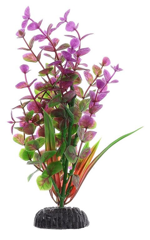 Растение для аквариума пластиковое Бакопа красная, BARBUS, Plant 025 (30 см)