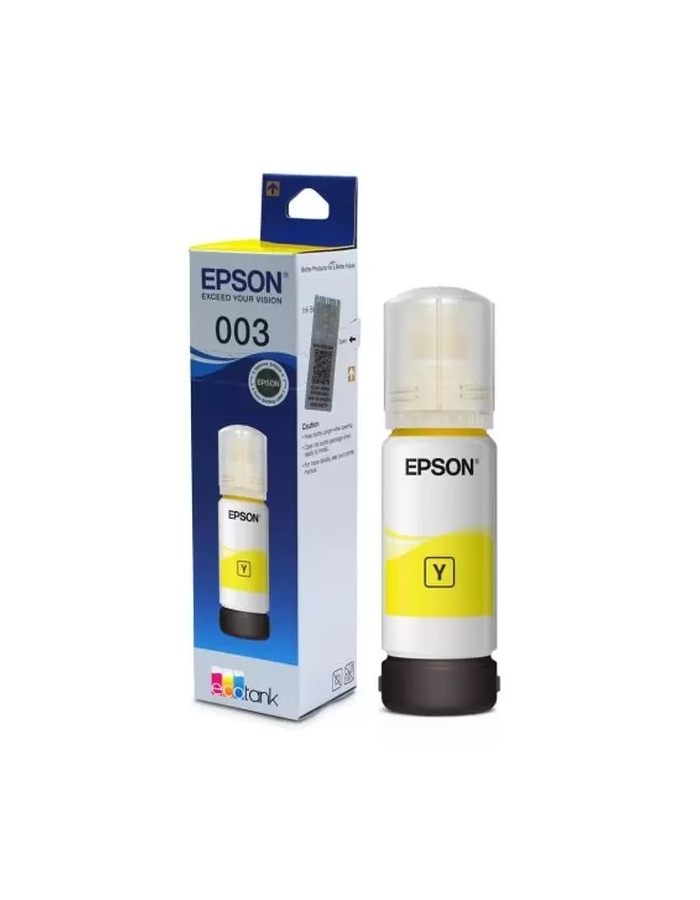 EPSON C13T00V498 Контейнер 003 с желтыми чернилами для L3210, L3216, L3256, 65 мл.