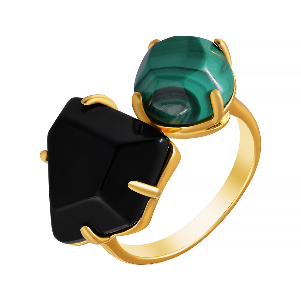 Кольцо, серебро, 925 проба, оникс