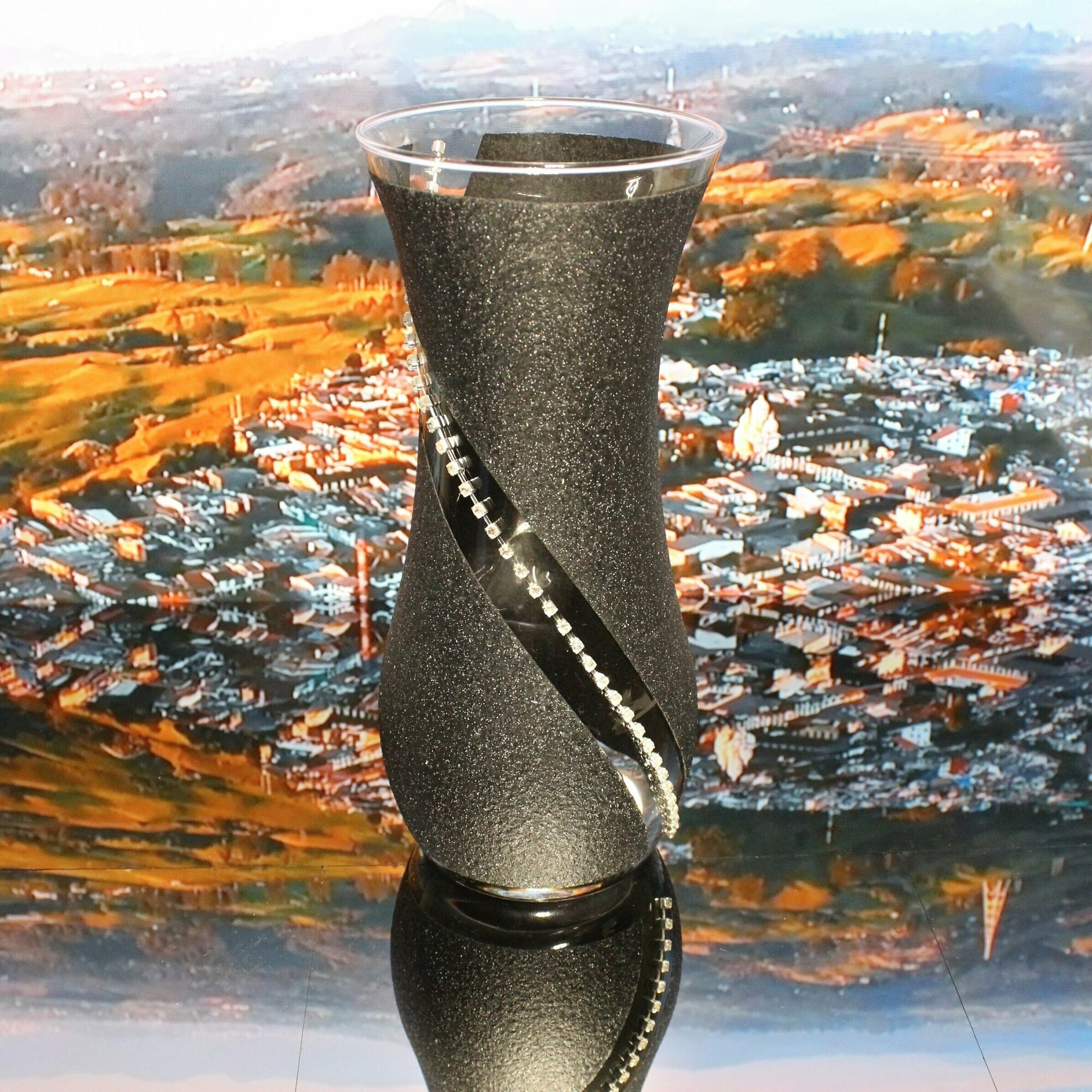 Ваза для цветов эксклюзив с инкрустацией