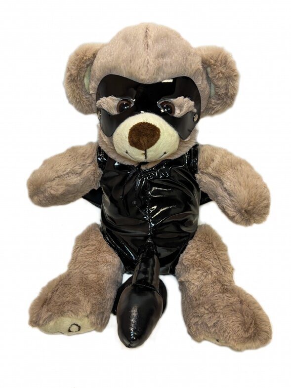 Мишка БДСМ супер-герой БДСМ Арсенал наручники с мягкими манжетами диаметр 8 см регулируемые ремни