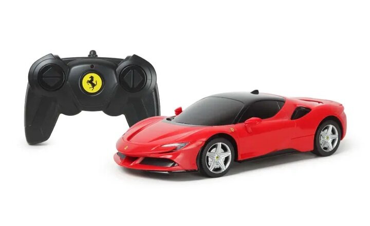 Машинка на радиоуправлении Rastar 97600 Ferrari SF90 Stradale (1:24, 20см). Красная