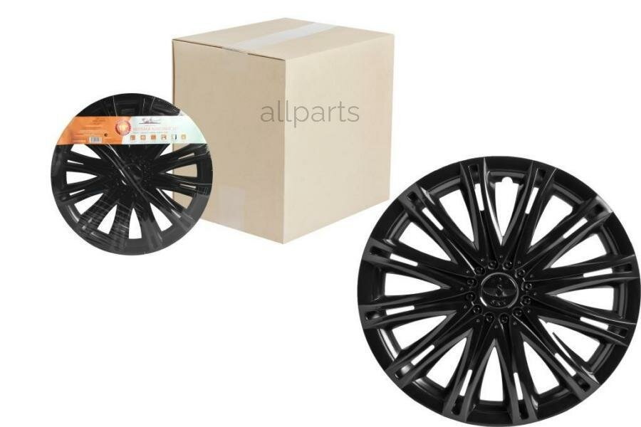 AIRLINE AWCC-13-13 Колпаки колесные 13 Скай черный глянец компл. 2 шт. (AWCC-13-13)