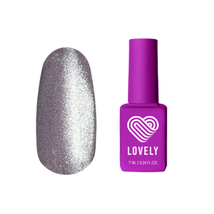 Гель-лак Lovely, №МL01 - Серебряный хрусталь