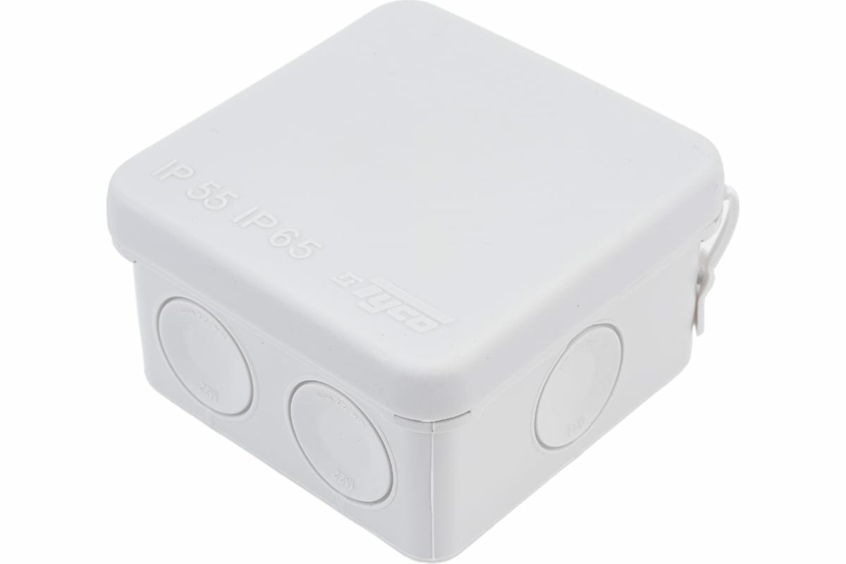 Распред коробка Рувинил Тусо для открытой проводки 70x70x40 мм двухкомпонентная 67230