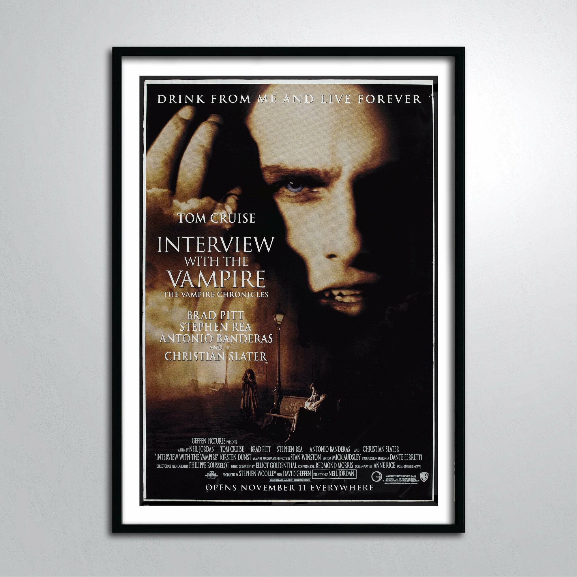Постер в раме/Интервью с вампиром Том Круз Брэд Питт Interview with the Vampire