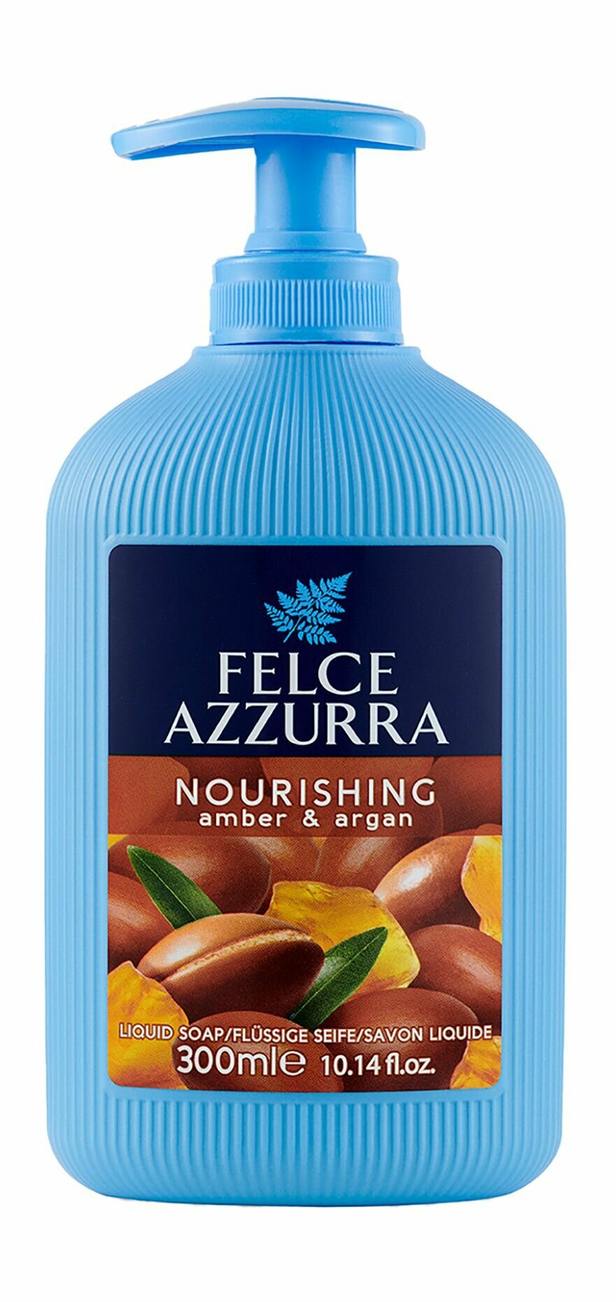 FELCE AZZURA Жидкое мыло "Питание" Амбра и Аргановое масло, 300 мл