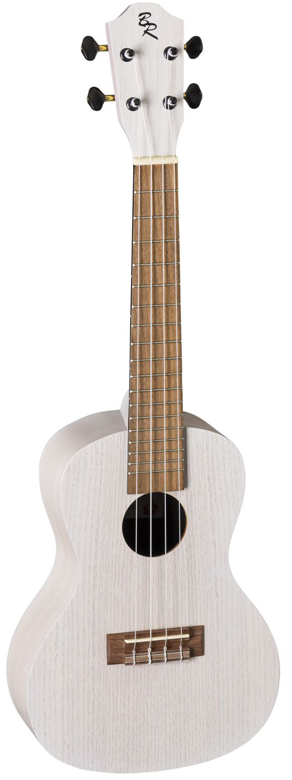 BATON ROUGE VX2/CE-SW - концерт электроукулеле, 18 ладов, корпус: белый дуб, гриф: нато, накладка: орех, электроника: BR-U1, цвет: snow white satin