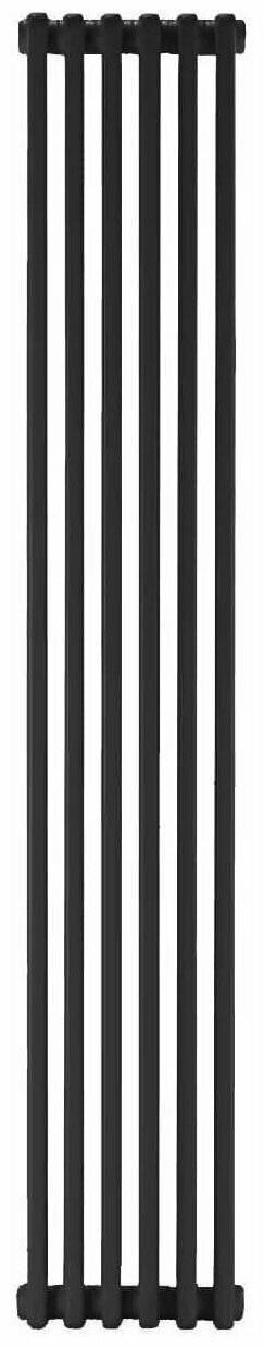 Трубчатый радиатор RIFAR TUBOG TUB 2180 х 10 секций, боковое подключение, цвет Антрацит (RAL9005) чёрный