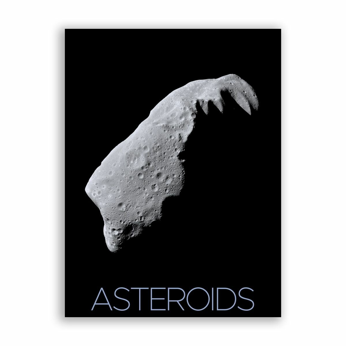 Постер, плакат на бумаге / NASA (Коллекция Постеров) - Asteroids / Астероиды / Размер 80 x 106 см