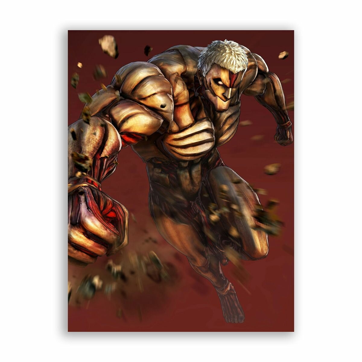 Постер, плакат на бумаге / Атака Титанов: Бронированный Титан / Размер 30 x 40 см