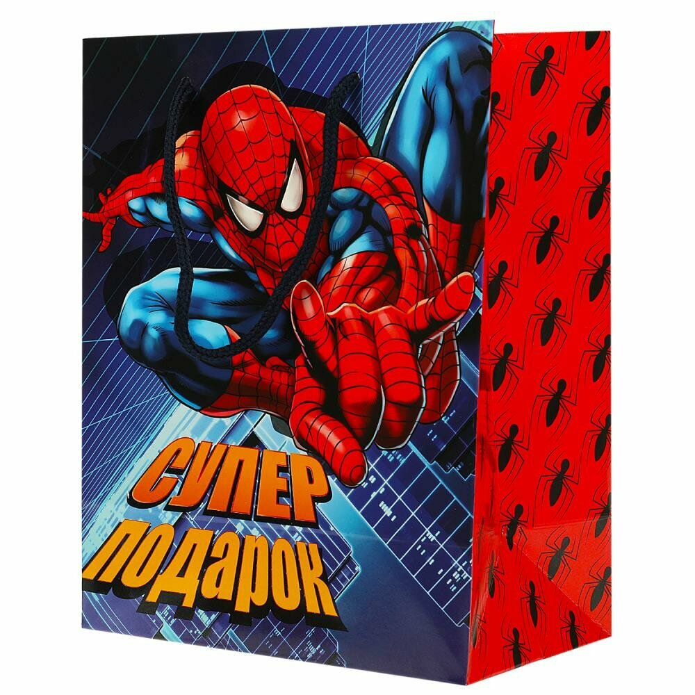 Пакет подарочный Человек-паук 18*22,7*10см глянцевый