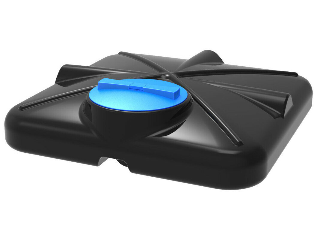 Бак для душа роса 160л с крышкой