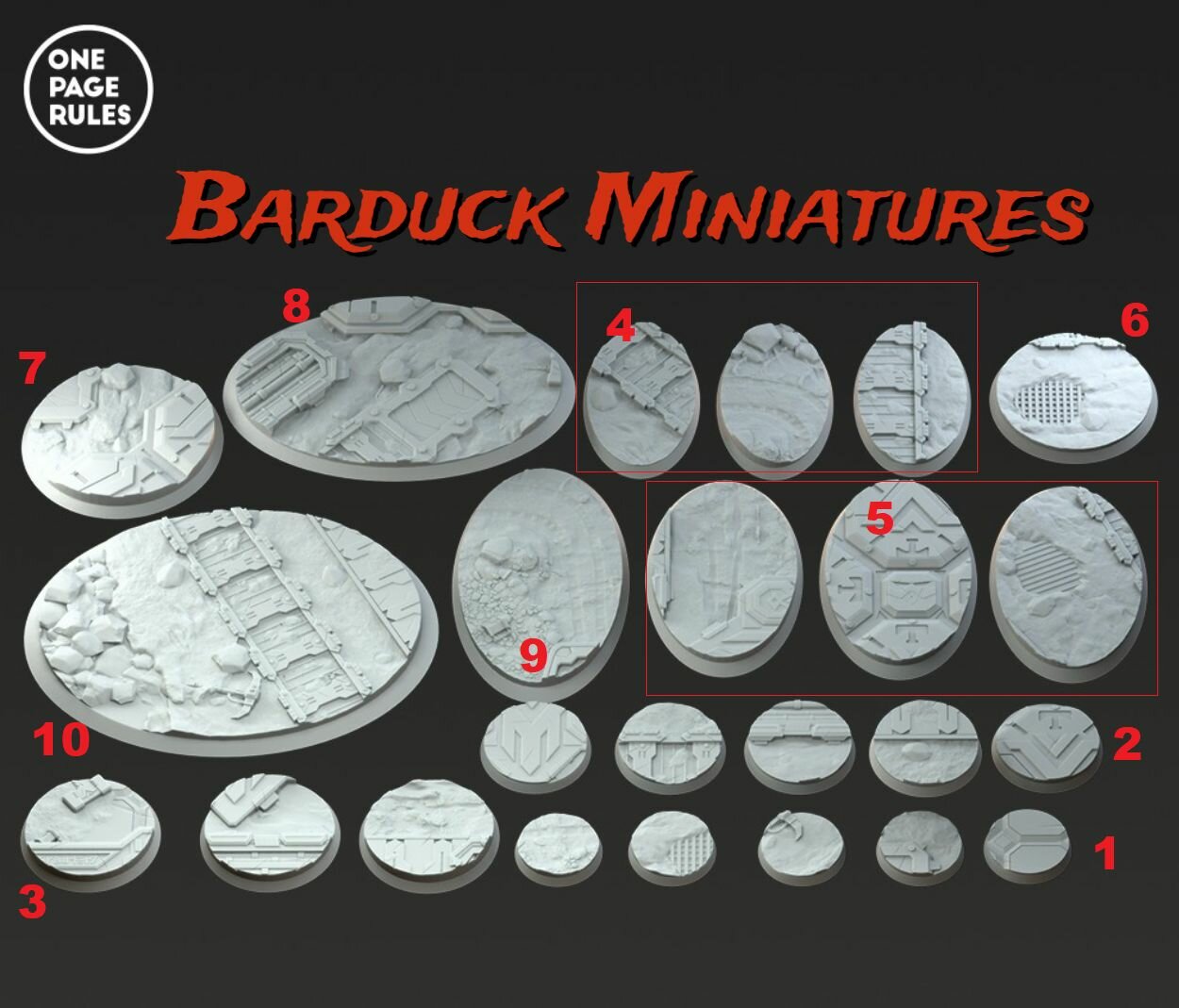 Базы/Подставки/Bases Warhammer Dwarf Guilds Круглые 90х52мм