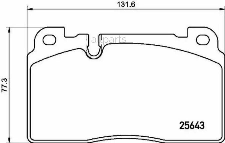 BREMBO P85133 колодки тормозные P85133, AUDI Q5 (8RB) 11/08-