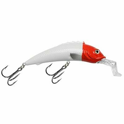 Воблер для рыбалки AQUA ЕРШ-2 102mm, цвет 016 (red head), 1 штука