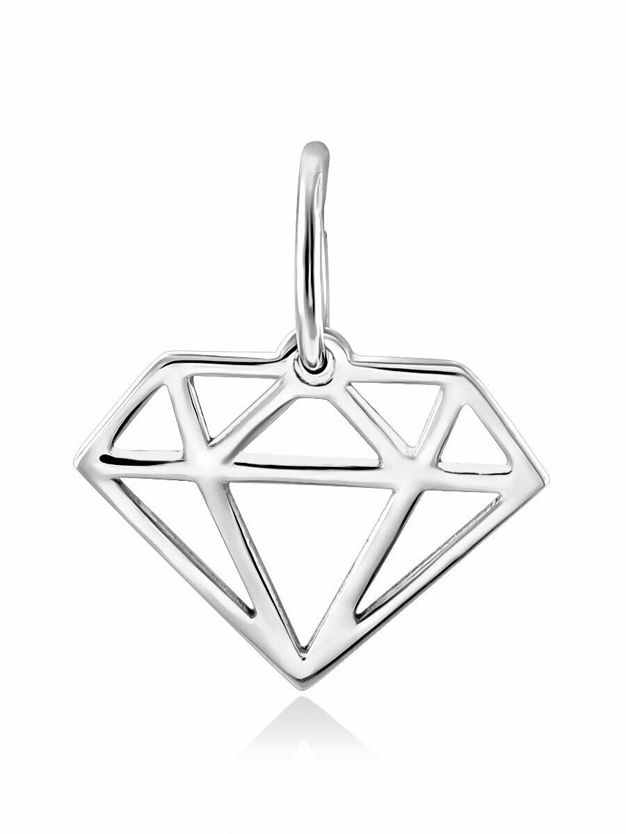 Подвеска, серебро, 925 проба, родирование