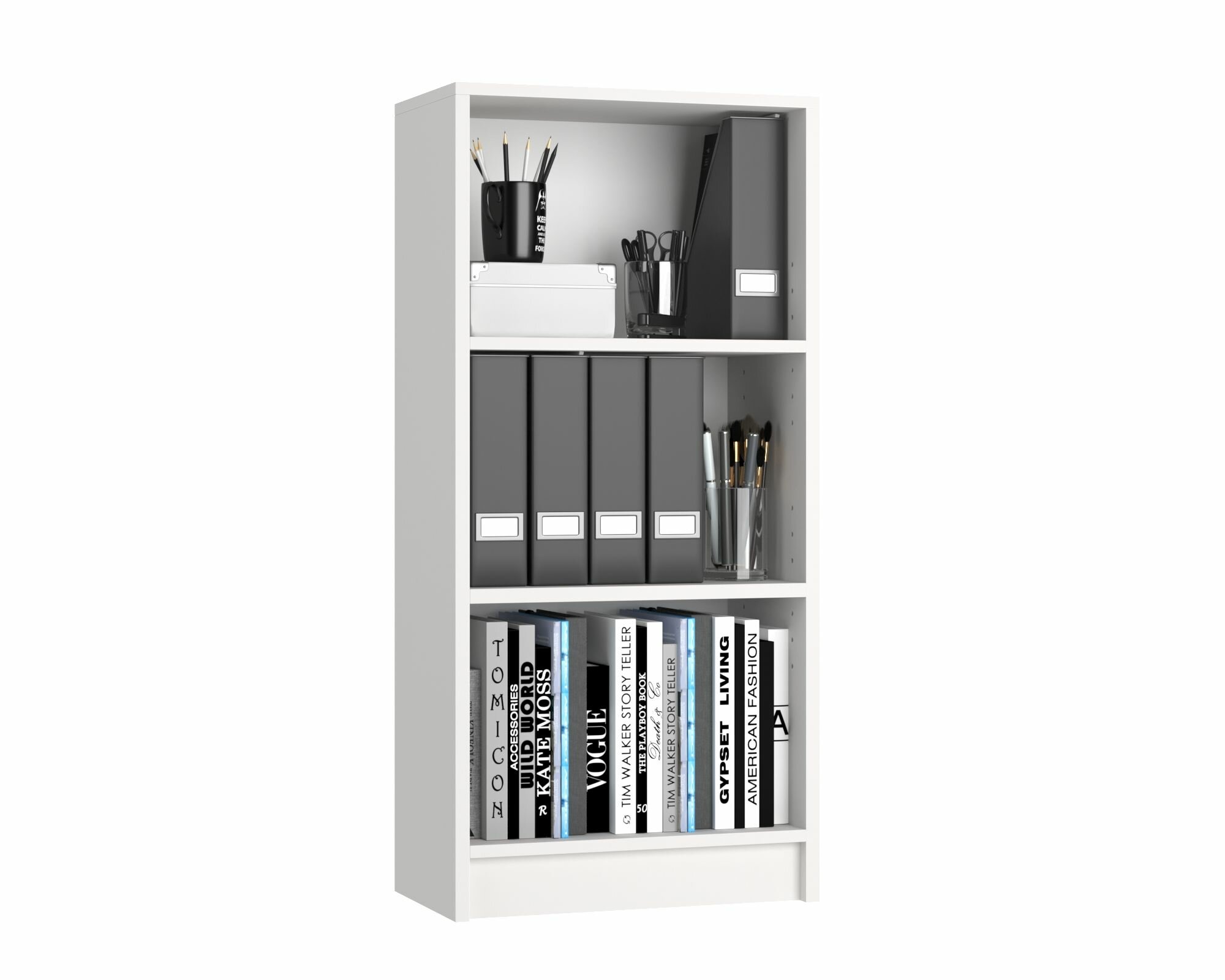 Стеллаж для книг "Билли 20" 40х106х28, белый