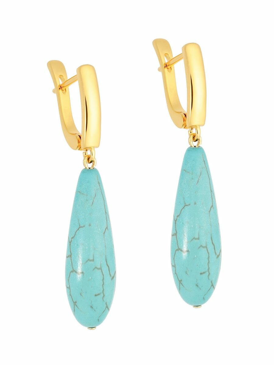 Серьги двусторонние, с подвесками Koshika, говлит