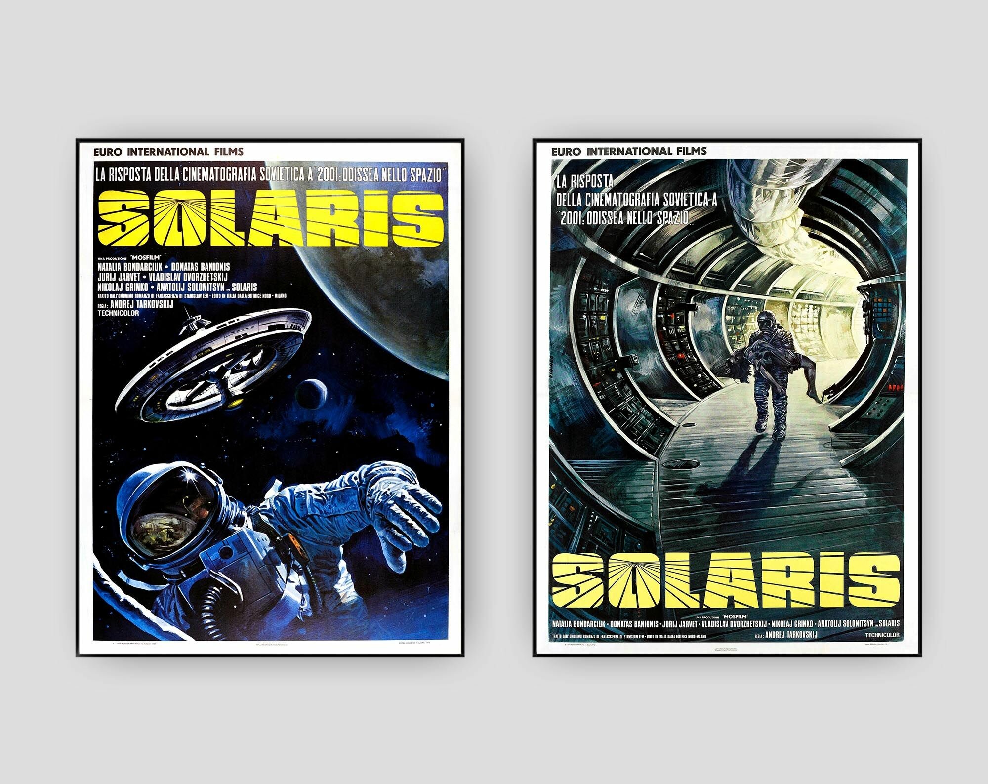 Набор киноплакатов "Солярис" Андрей Тарковский, размер А3 без рамы. Ретро постер "Лучшие фильмы СССР" - афиши фильмов Тарковского