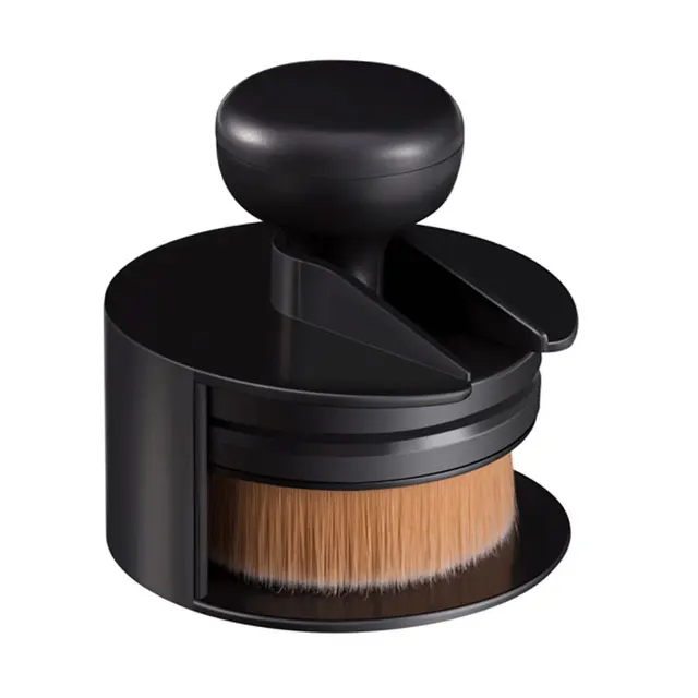 Антистатическая щетка для виниловых пластинок (Круглая, коричневый ворс)