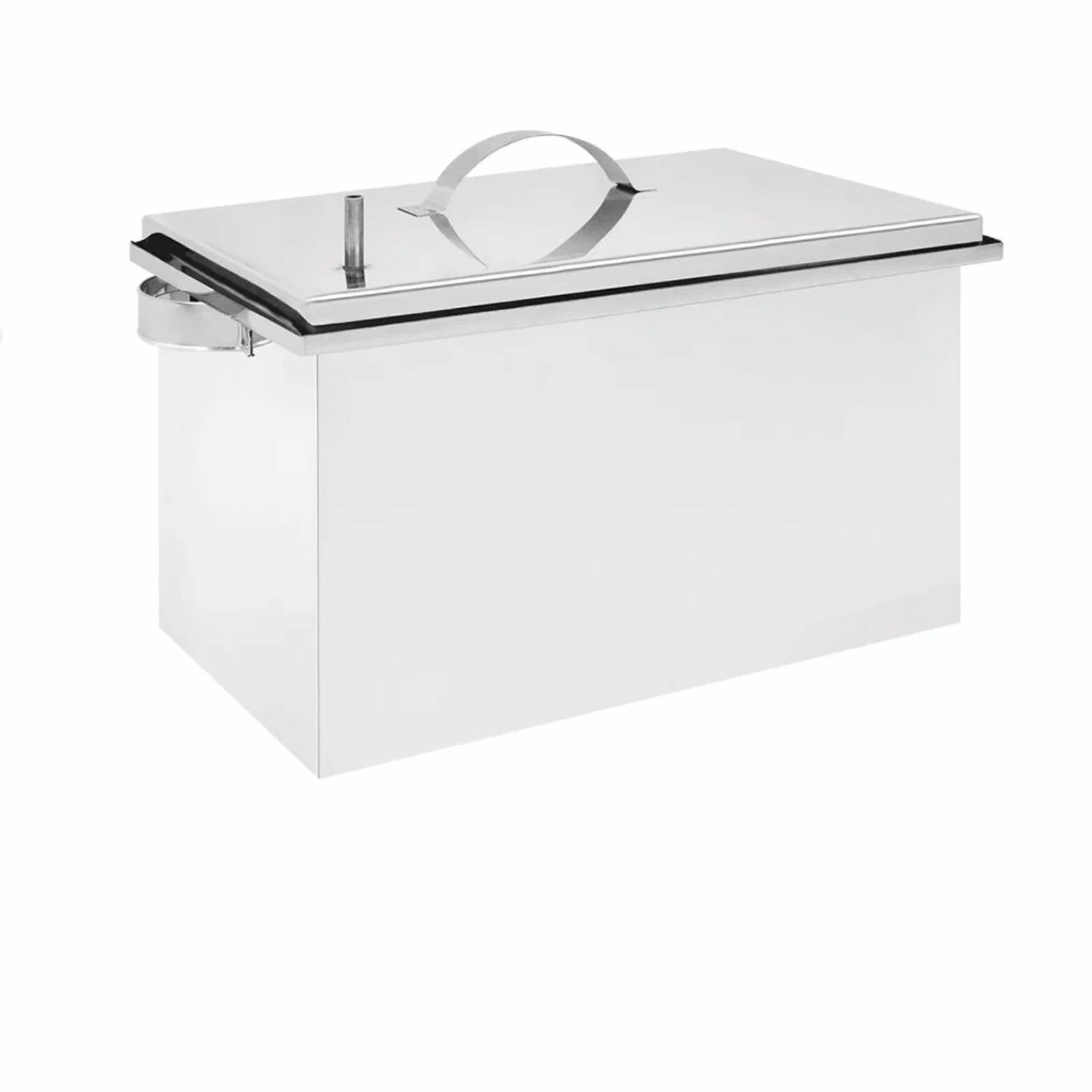 Коптильня горячего копчения Везувий малая 250х300х400 мм, нержавеющая сталь 1 мм