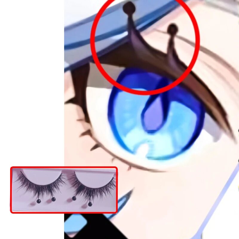 Focalors Косплей костюм Genshin Impact синий Темно-синий, М, Eyelash
