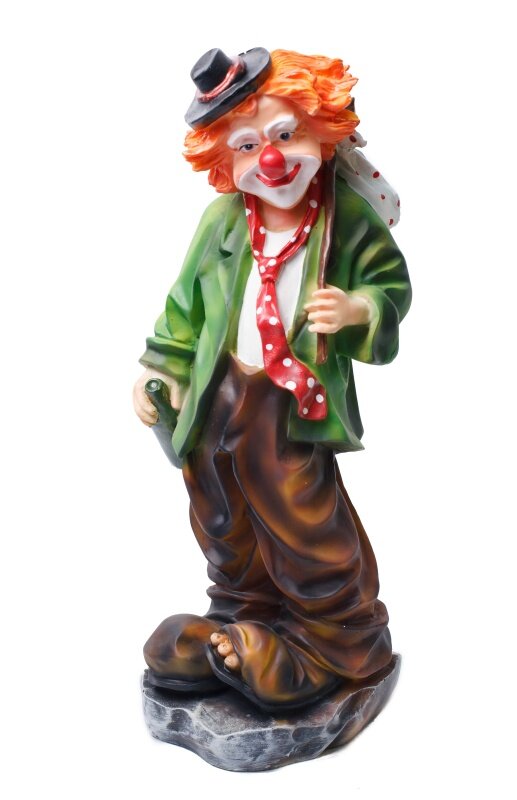 Фигура декоративная Клоун с бутылкой, 13*13*36 см KSMR-713473/D006