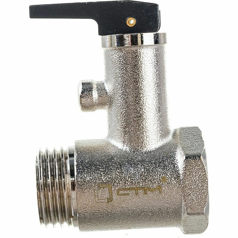 Предохранительный клапан для бойлера СТМ термо 1/2", с курком, 6 Бар CRVP6B12