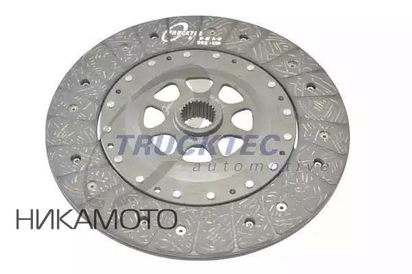 TRUCKTEC 02.23.112 Диск сцепления d250 без пружин