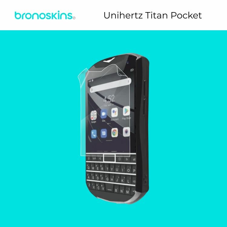 Защитная бронированная пленка на экран Unihertz Titan Pocket (Матовая)