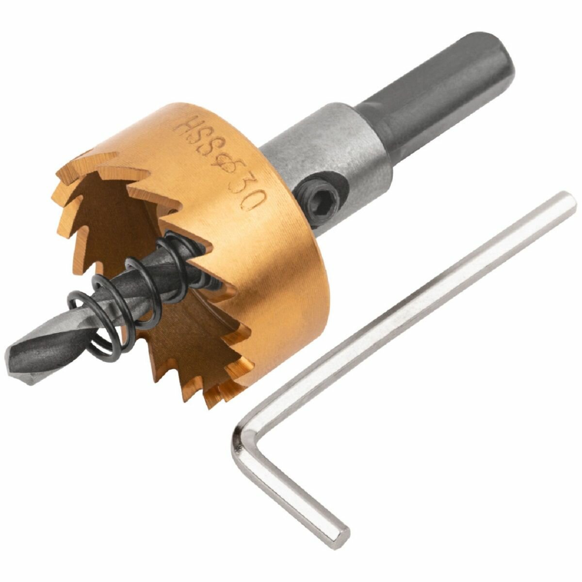 Коронка кольцевая по металлу 30мм HSS с титановым покрытием FIT