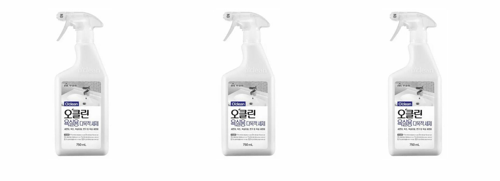 Mukunghwa Чистящее средство O Clean All Purpose Cleaner for Bathroom, 750 мл, 3 шт
