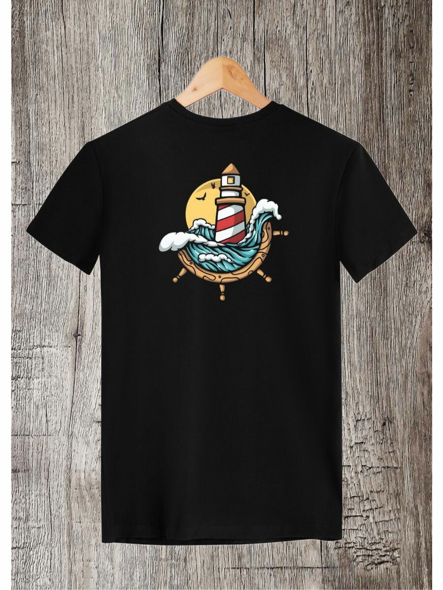 Футболка Море Капитан Маяк