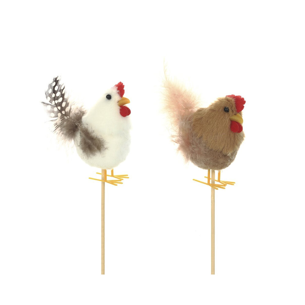 Вставка декоративная Курица 5x25 см 747170-DF91 Бежевый Белый интерьерный элемент