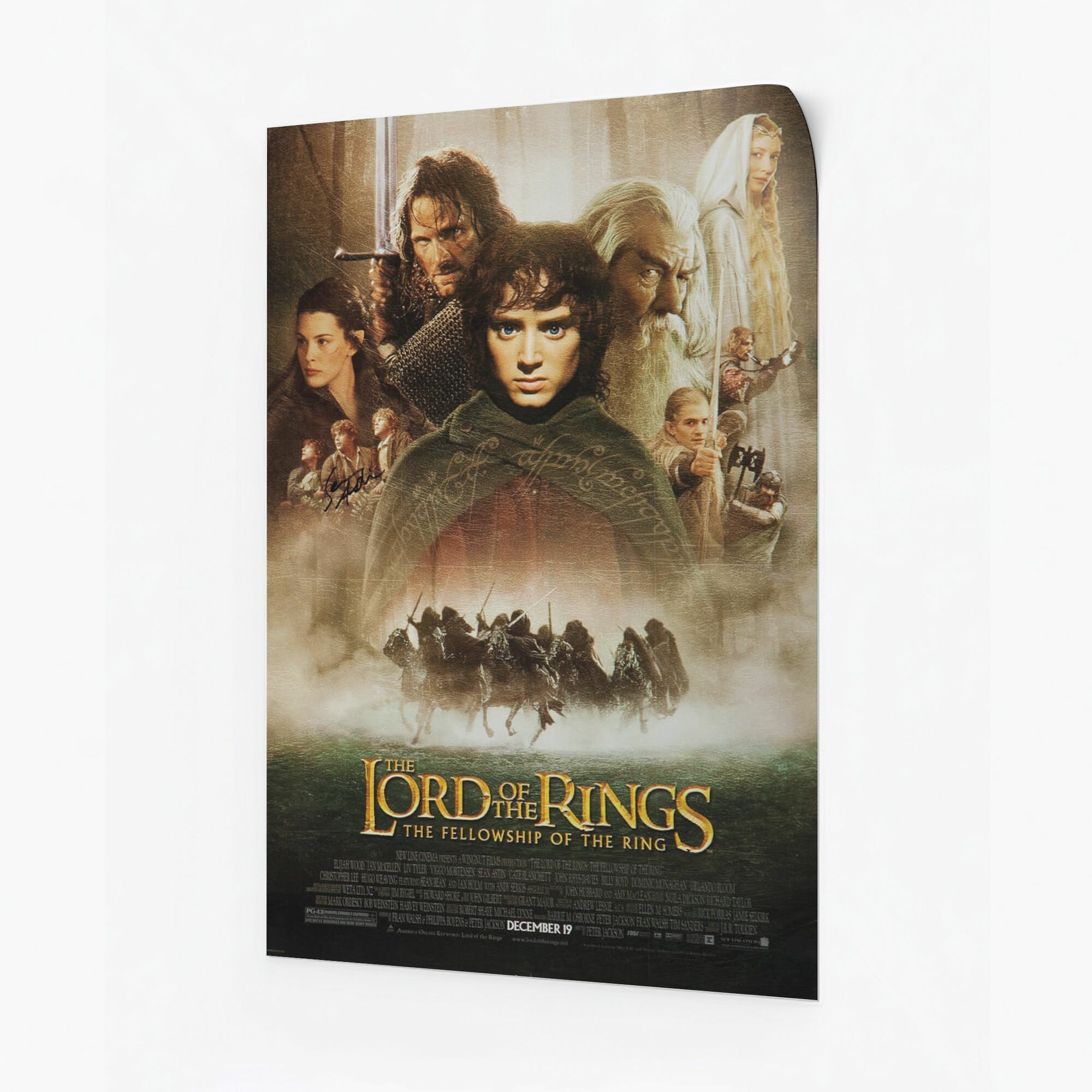 Постер (плакат) Poster4me для интерьера на фотобумаге Властелин колец: Братство кольца 40x60 см.