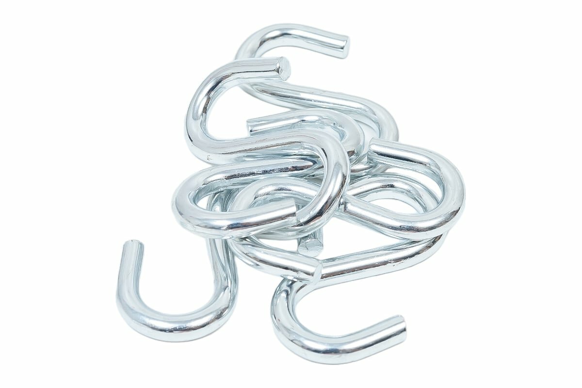 BEFAST S-образный крюк 5 мм, набор 10 шт, SK0510S, для крепежных работ и подвесок