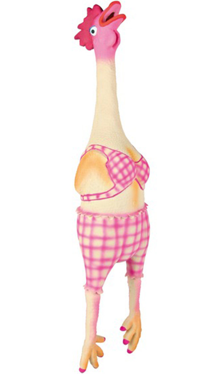 TRIXIE игрушка для собак «Курица», кудахтающая (48 см)