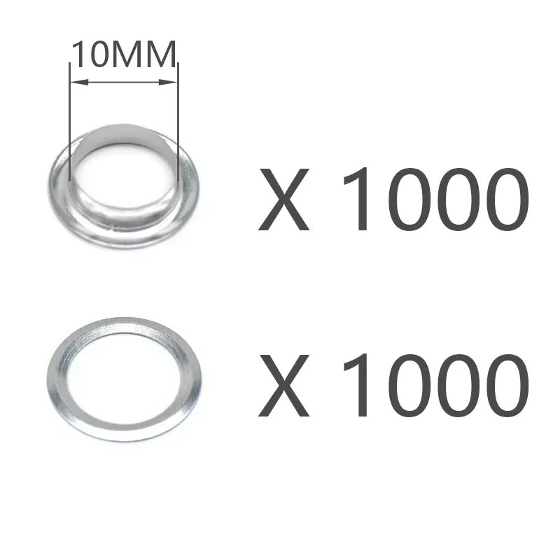 Металлические люверсы оптом 8 мм 10 мм 12 мм 14 мм 10mm-silver