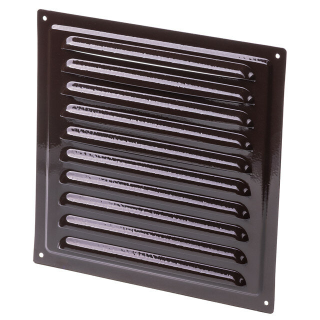 Решетка вентиляционная ORE 200х200мм стальная коричневая для внутренней вентиляции помещений