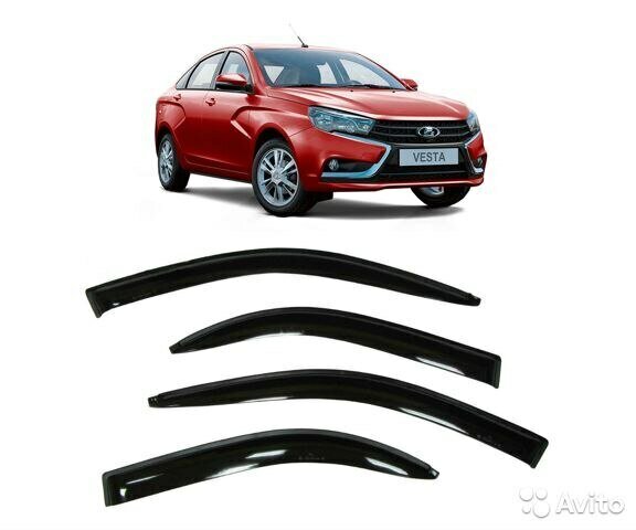 Дефлекторы боковых окон ВАЗ Vesta Веста SW (2015-2022) дефлекторы окон