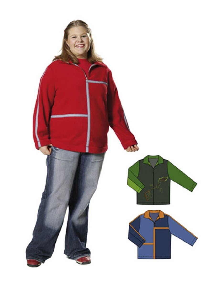 Выкройка куртки (для полных детей)