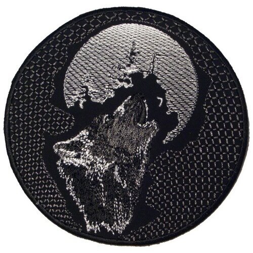 Шеврон волк И луна