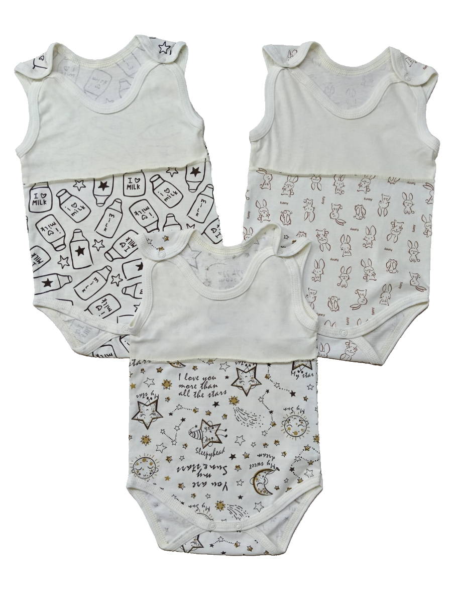 Боди базовая, комплект из 3 шт.