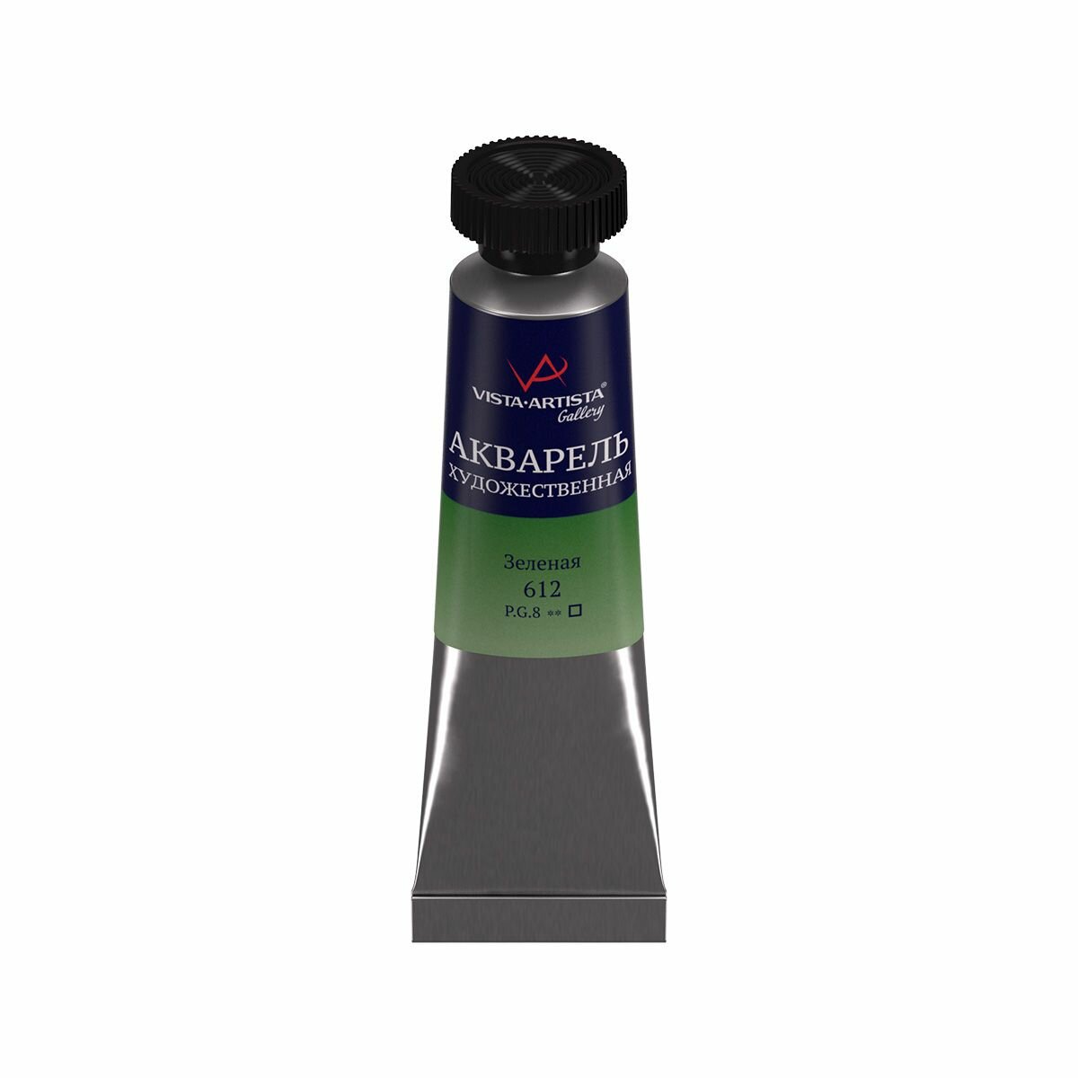 Краска акварель 3 шт. по 10 мл "VISTA-ARTISTA" "Gallery" художественная в тубе VGWT 612 Зеленая